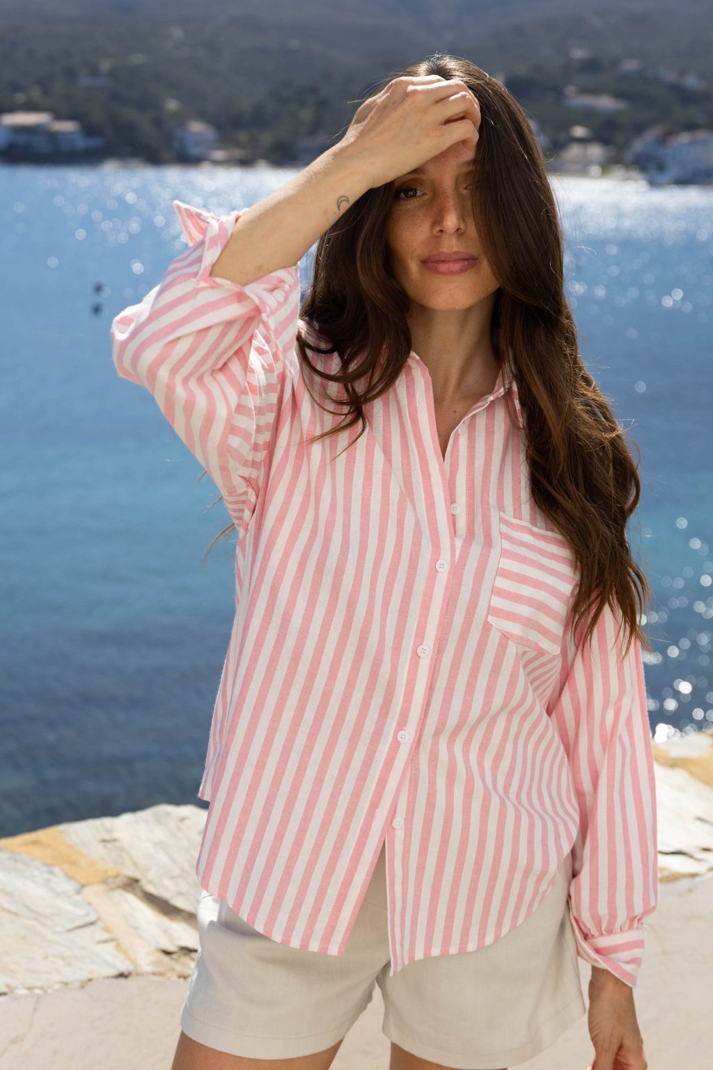 Chemise Pippa rose | Sahomashop