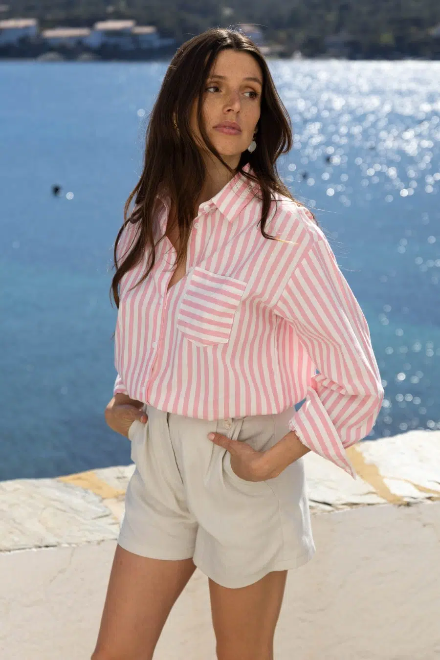 Chemise Pippa rose | Sahomashop