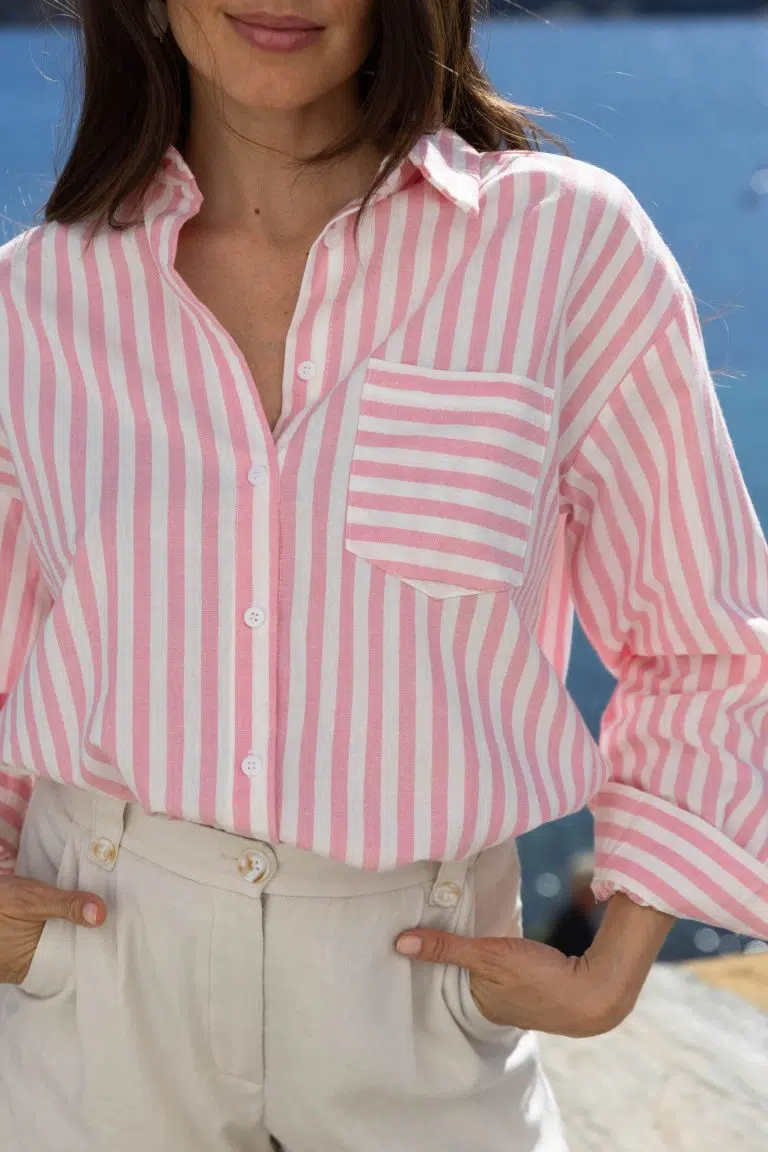 Chemise Pippa rose | Sahomashop