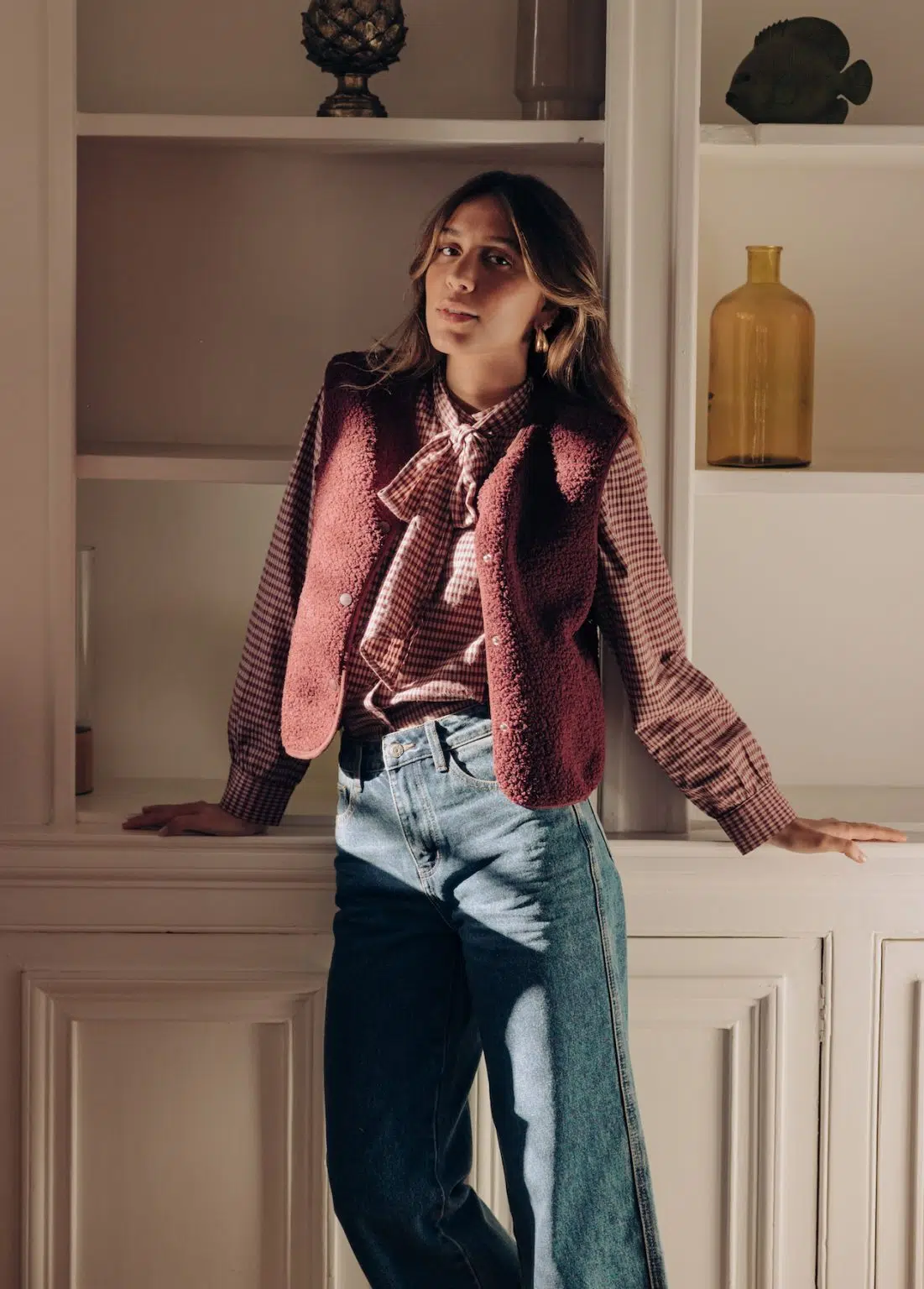 Gilet Celestino prune | Sahomashop